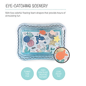 The Peanutshell Sealife Water Play Mat | Inflatable Sensory Development Toy & Tummy Time Mat
