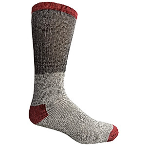 Yacht & Smith 120 Pair Bulk Pack Of Mens Winter Thermal Camping Boot Socks, Cotton Tube or Crew Sock