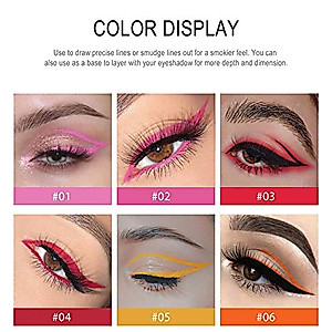 COOSA Waterproof Eye Liner Pencil Set 20 Colors Natural Matte Long Lasting Eyeliners Eye Makeup Pencils,Easy Apply Colored Eyeliner Retractable Eye Makeup Liners and Shadow Pencil for Women