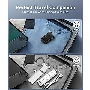 Portable Charger, Power Bank, 16000mAh Power Bank Built-in AC Wall Plug and Cables, PD 30W and QC4.0 Fast Charger for iPhone and Android Phones and Most Electronic Devices (Black)