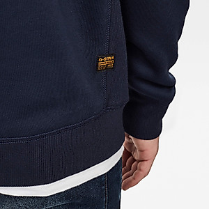 G-Star Raw Men's Premium Core Basic Sweatshirt, Sartho Blue, S