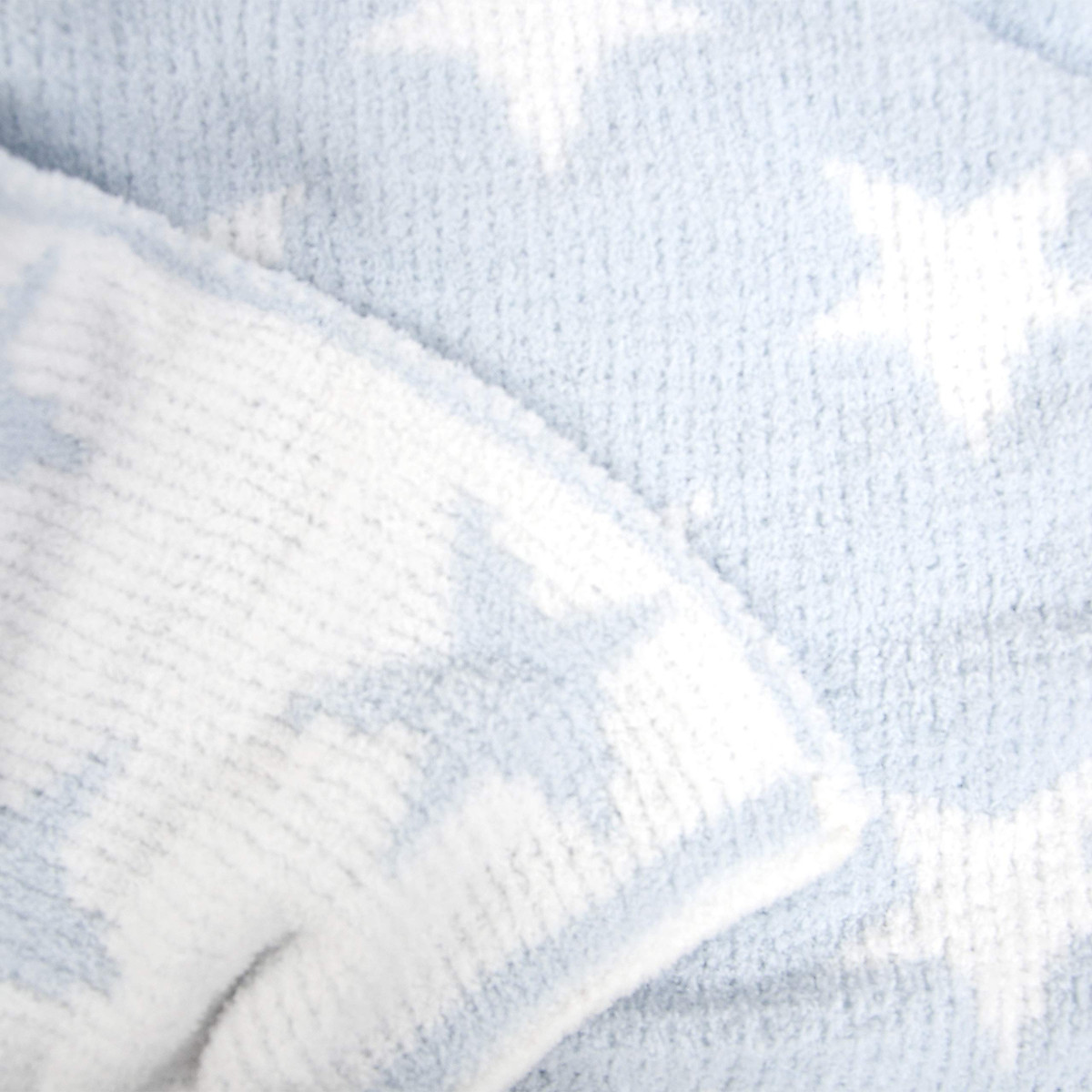 Tadpoles Ultra Soft Reversible Chenille Baby Blanket - Stars Blue | 30" x 40" | Made of 100% Microfiber Polyester | Soft, Gentle & Hypoallergenic | Ideal as a Swaddle, Receiving Blanket & More