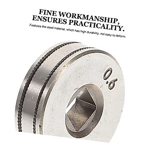 VILLCASE 2pcs Wire Drive Roller Wheels Knurled Groove Mechanical Roller Chain Wire Feed Welder Knurled Groove Wire Feed Roller Mig Welders Welder Wire Feed Drive Steel Driver Wire Feeder