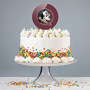 Acrylic Florida State University Logo Cake Topper Party Decoration for Wedding Anniversary Birthday Graduation