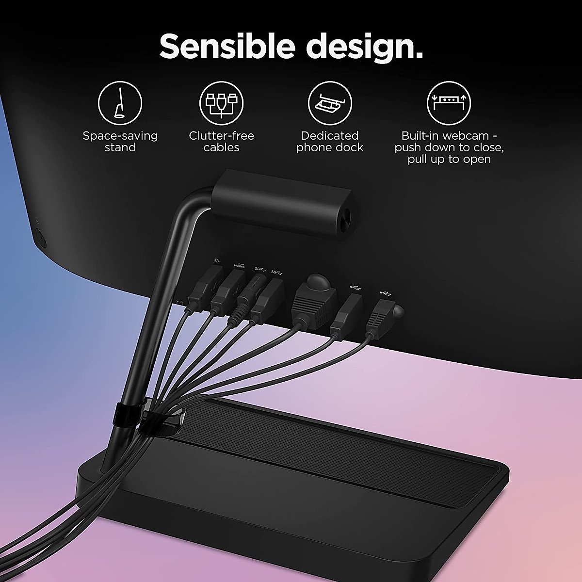 Lenovo 2024 IdeaCenter 22" FHD WVA AIO Desktop Intel 10-Core i3-1220P Intel UHD Graphics 8GB DDR4 256GB NVMe SSD WiFi AX Bluetooth HDMI Webcam RJ-45 Wireless KB Mouse Windows 11 Pro w/RE USB