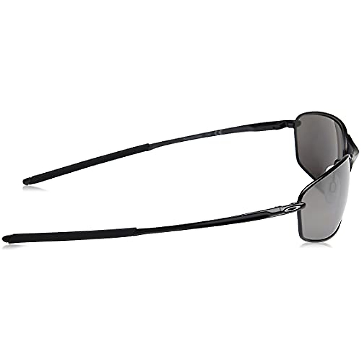 Oakley Men's OO4141 Whisker Oval Sunglasses, Satin Black/Prizm Black Polarized, 60 mm