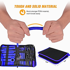 GOOACC 238Pcs Trim Removal Tool, Auto Push Pin Bumper Retainer Clip Set Fastener Terminal Remover Tool Adhesive Cable Clips Pry Kit Car Panel Radio Removal Auto Clip Pliers (GRC-207)