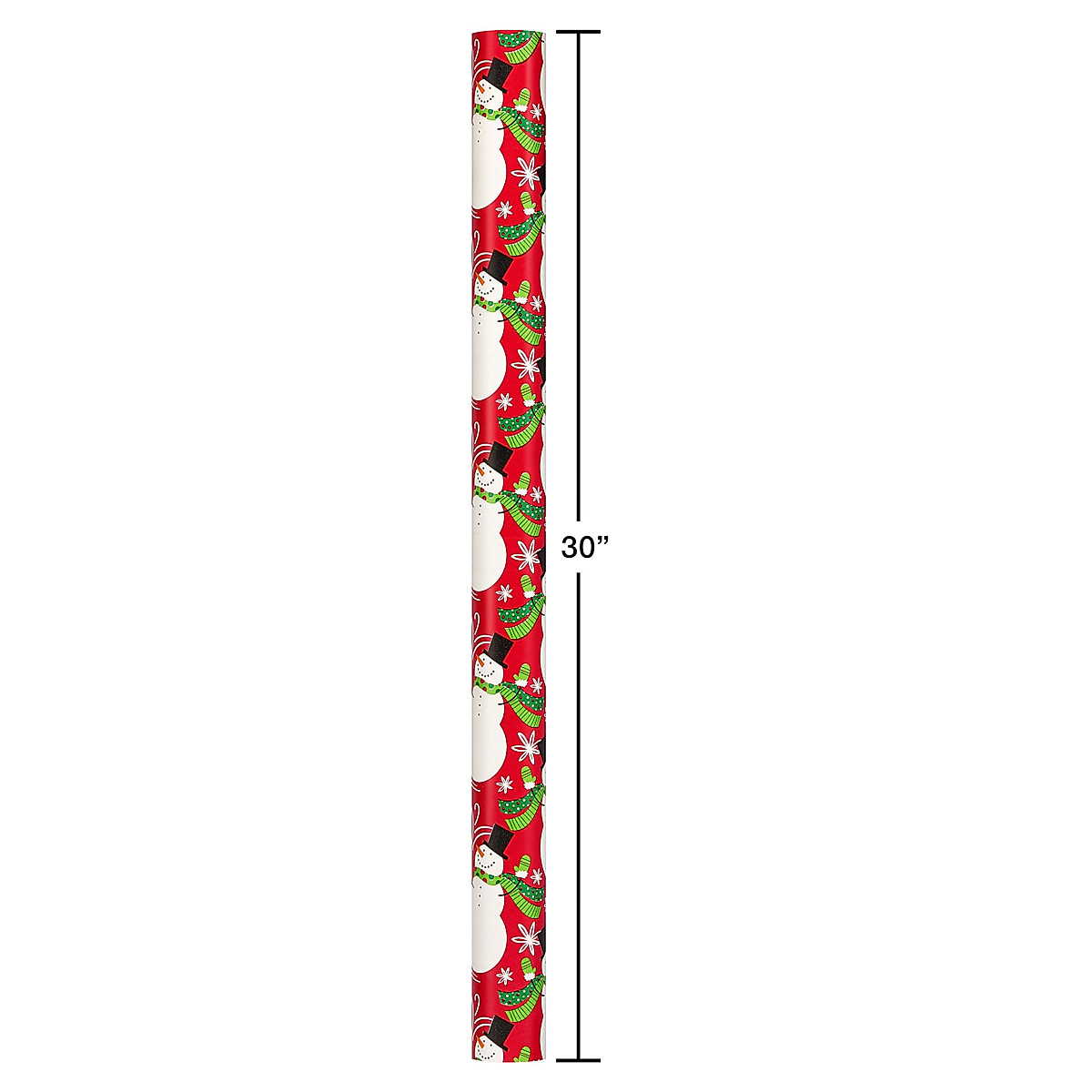 American Greetings Christmas Reversible Wrapping Paper Jumbo Roll, Snowflakes (1 Roll, 175 sq. ft.)