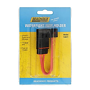 Seachoice in-Line Fuse Holder, Waterproof, 30 Amp Fuse