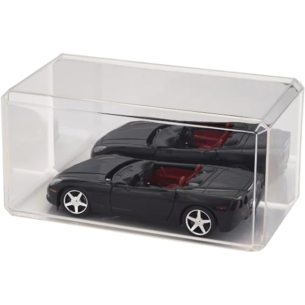 Pioneer Plastics 094CD Clear Plastic Display Case for 1:24 Scale Cars (Mirrored), 9" W x 4.125" D x 4.375" H (Mailer Box)