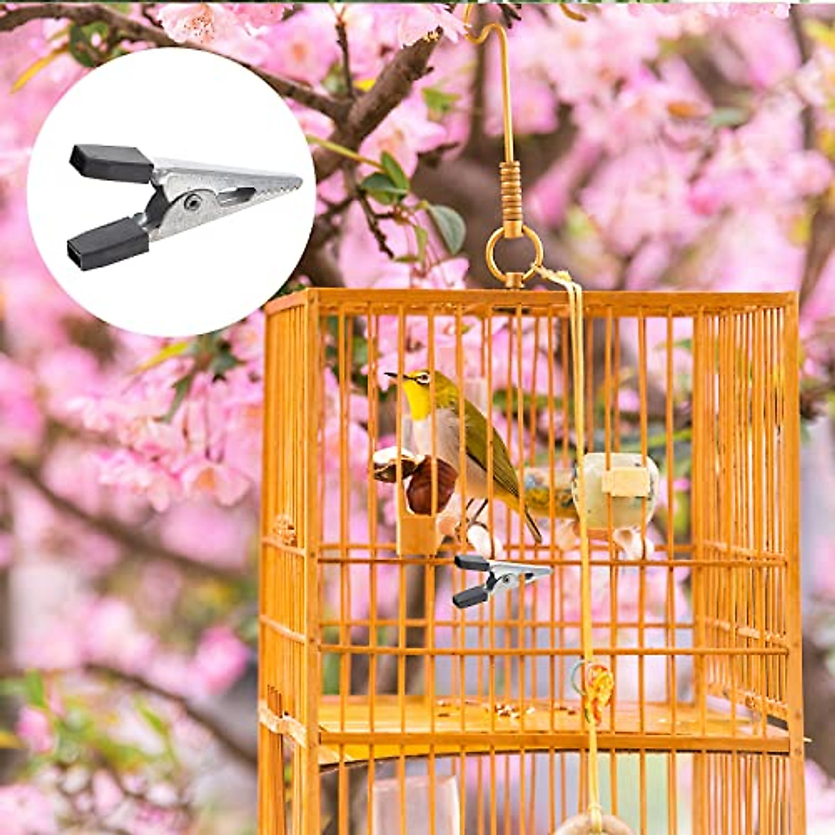20Pcs Bird Cage Clips Safety Clip Door Lock Parrot Cage Safety Clip Pet Cages Accessories Parakeet Toys