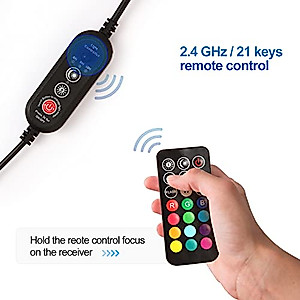 ABESTFISH Aquarium Air Bubble LED Light, 36 LEDs Fish Tank Aquarium Lights Air Stone Disk Kit Fish Tank Air Bubbler Decoration 13 Color Changing IP68 Waterproof with Remote Controller