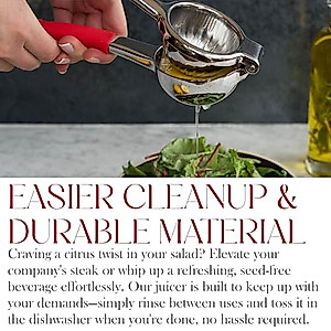 Bellemain Citrus Juicer | Metal Lemon Squeezer | Lime and Lemon Juicer Stainless Steel with Silicone Handles | Manual Juicer, Citrus Squeezer, Hand Held Juicer | Bar Juicer for Bartender Accessories