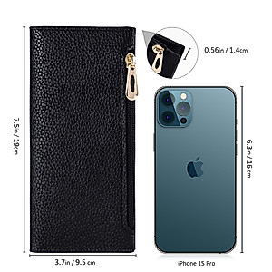 Tipmile Ultra Slim Wallet for Women Bifold Leather Ladies Wallet RFID Wallet Women RFID Blocking Credit Card Holder for Women