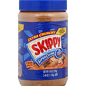 Skippy Peanut Butter, Super Chunky, 80 oz (2 ct)