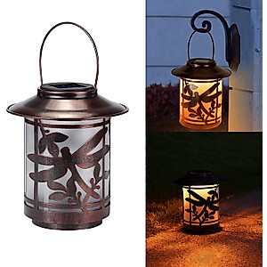 Solar Lantern Lights Outdoor, Dragonfly Waterproof Metal Hanging Solar Lights Decorative for Garden, Patio, Courtyard and Tabletop (Dragonfly)