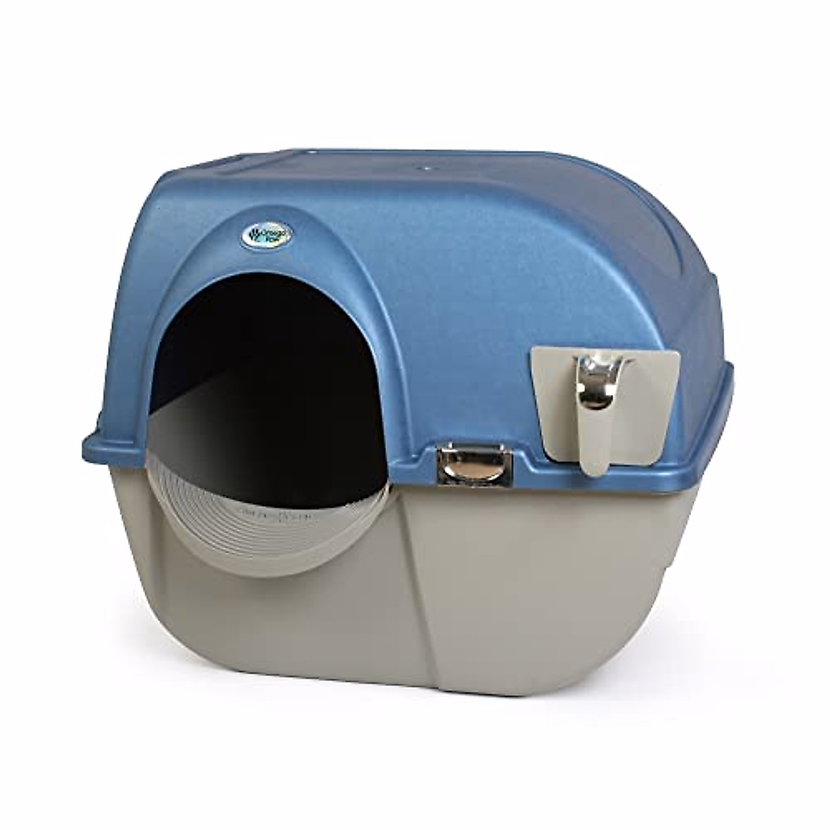 Omega Paw Premium Roll 'n Clean Litter Box Large, Peral Blue (PR-RA20-1)