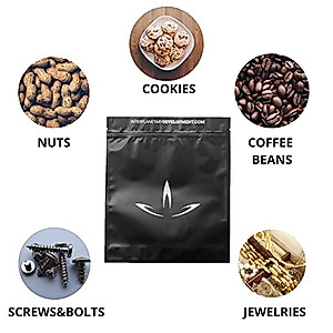 Interplanetary Development – Impulse Sealable | Heavy Duty Zip Bag | Resealable Sealing Strip | Practical | Food Storage | 100 pcs | 4 x 6 inches