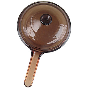 Amber Corning Vision Visionware Small 7 Inch Frying Pan w/ Lid