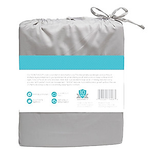PUREgrace Playard Mattress Sheet and Protector in one -Made with Skin Friendly Tencel, Waterproof Cover Protects and Fits Pack N Play, Mini Portable Crib Mattresses, or Co-Sleepers