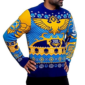 Imperium Ugly Christmas Sweater for Men and Women 40k Gift (L, Large) Multicolored