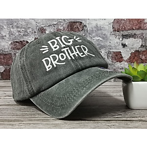 Hepandy Big Brother Gifts for Toddler Boy, Embroidered New Brother Baseball Hat for Kids Youth, Embroidery Adjustable Hat Trucker Hat