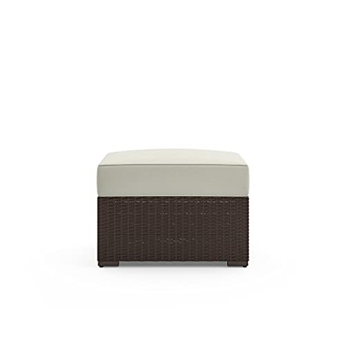 Homestyles 6800-90 Palm Springs Outdoor Ottoman, 1 Seat, Beige