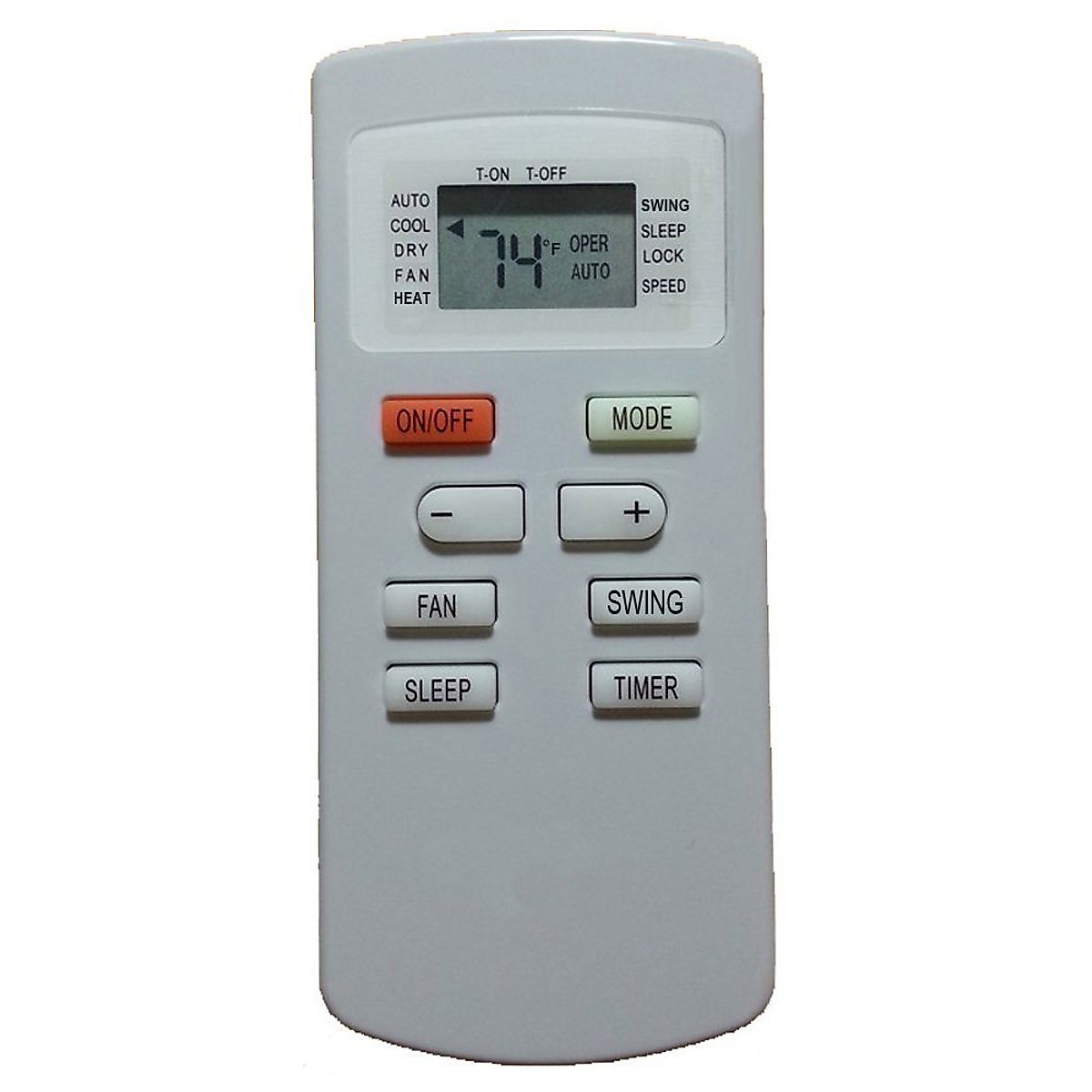 Replacement for Soleus Air GREE Air Conditioner Remote Control for Model GM-WAC-10ESE-C GM-WAC-12ESE-C GL-PAC-08E4 SG-PAC-08E4 (Display in Fahrenheit)