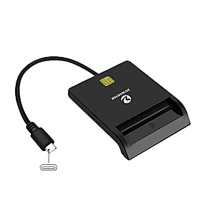ZOWEETEK CAC Card Reader Military, Smart Card Reader DOD Military USB Common Access CAC, Compatible with Windows, Mac OS and Linux