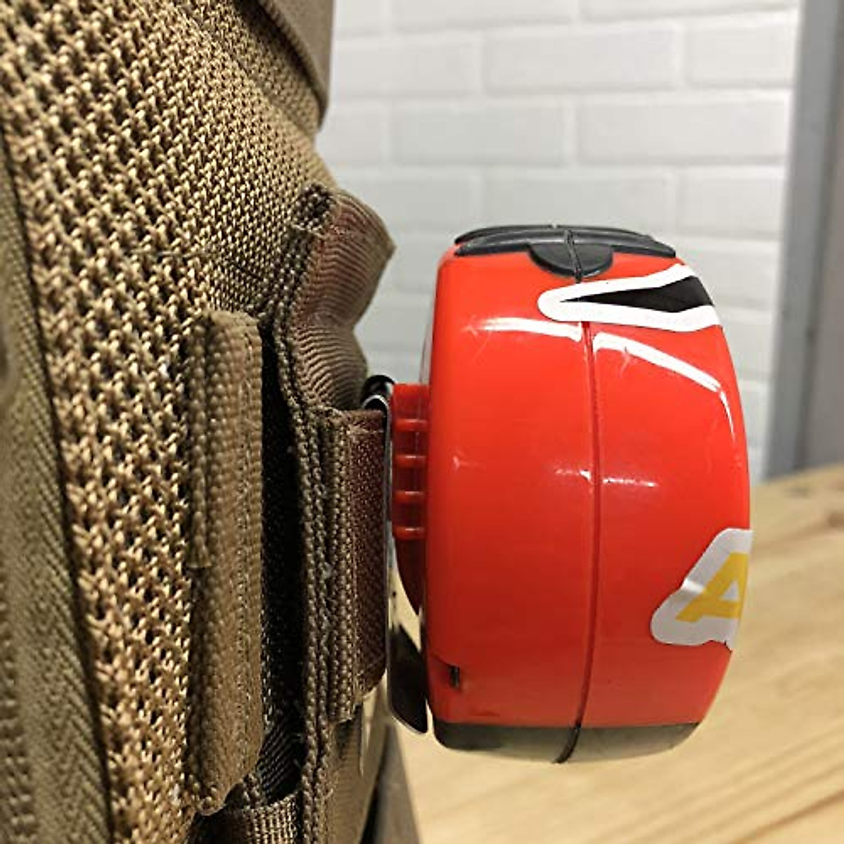 Atlas 46 AIMS Tape Measure Quick Slide Nelson Freedom Clip Version 2, (Coyote)