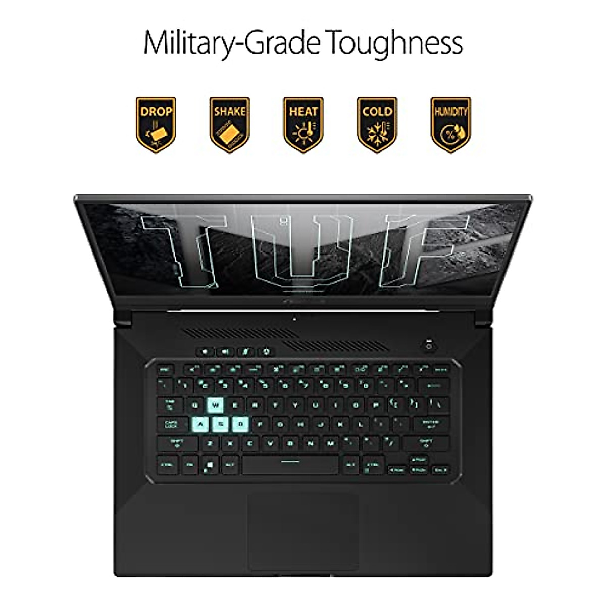 ASUS TUF Dash 15 (2021) Ultra Slim Gaming Laptop, 15.6" 144Hz FHD, GeForce RTX 3050 Ti, Intel Core i7-11370H, 8GB DDR4, 512GB PCIe NVMe SSD, Wi-Fi 6, Windows 10, Eclipse Grey Color, TUF516PE-AB73