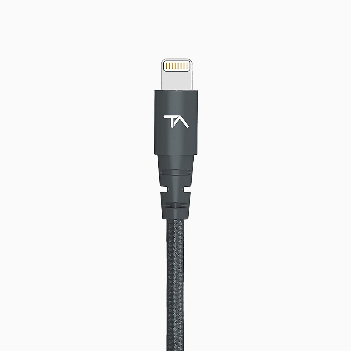 Tech Armor Apple MFi Certified Lightning Cable to USB A - 2FT Space Grey - Tough-Braided Extra-Strong Jacket - Sync/Charge iPhone & iPad