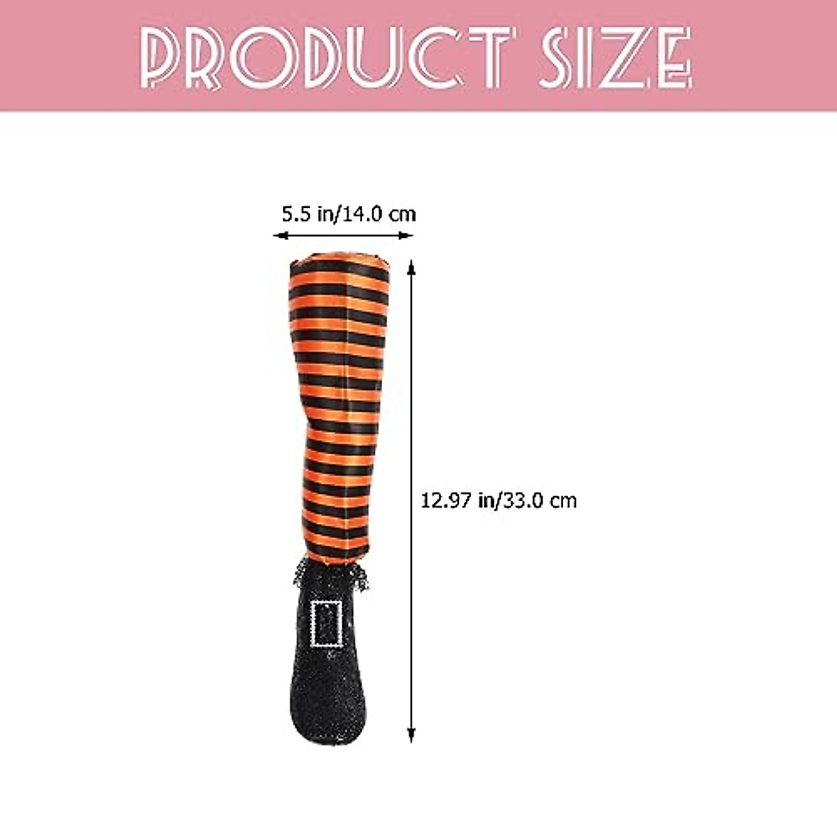 TOYANDONA Halloween Witch Legs with Stakes 1 Pair Upside Down Wicked Witch Prop Haunted House Decoration For Outdoor Garden Lawn Yard Porch Pathway Driveway Ornaments