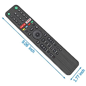 Gvirtue RMF-TX500U Universal Remote Control for Sony Smart TV Remote All Sony Bravia LED OLED LCD 4K UHD HDTV HDR Android TV, with Google Play, Netflix Button (No Voice Command)