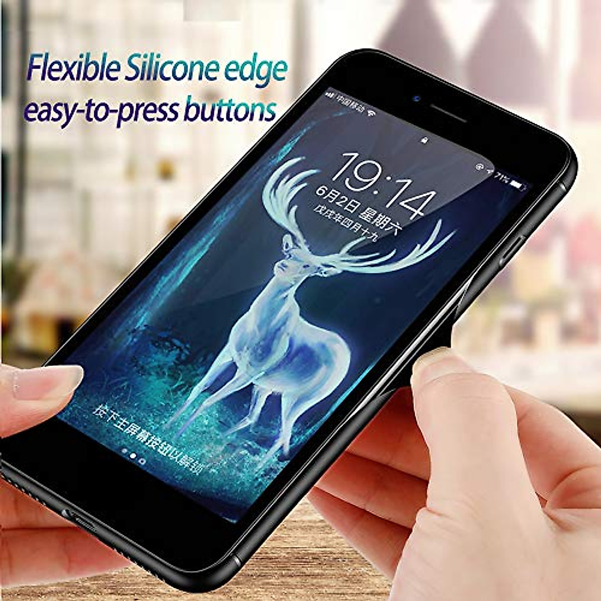 Leton-US Xiaomi Redmi Note 9S/Note 9 Pro Case Silicone Luminous Noctilucent 9H Tempered Glass Back Cover Soft Slim TPU Bumper Shockproof Phone Case Cover for Redmi Note 9S Glow in Dark Meteorite