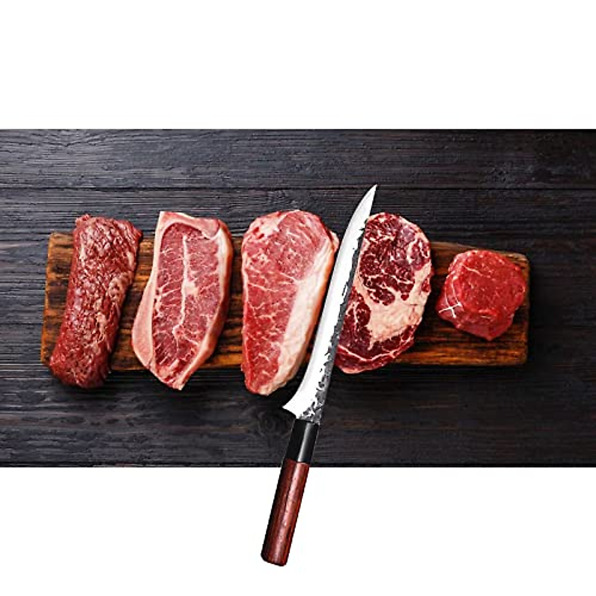 HENWAFX Sashimi Knife Meat Filleting Sashimi Japanese Sushi Salmon Sliced Kitchen Chefs yanagiba Knife