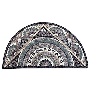 Lr Home Ox Bay Constance Multi Traditional Medallion Organic Wool Indoor Hearth Area Rug