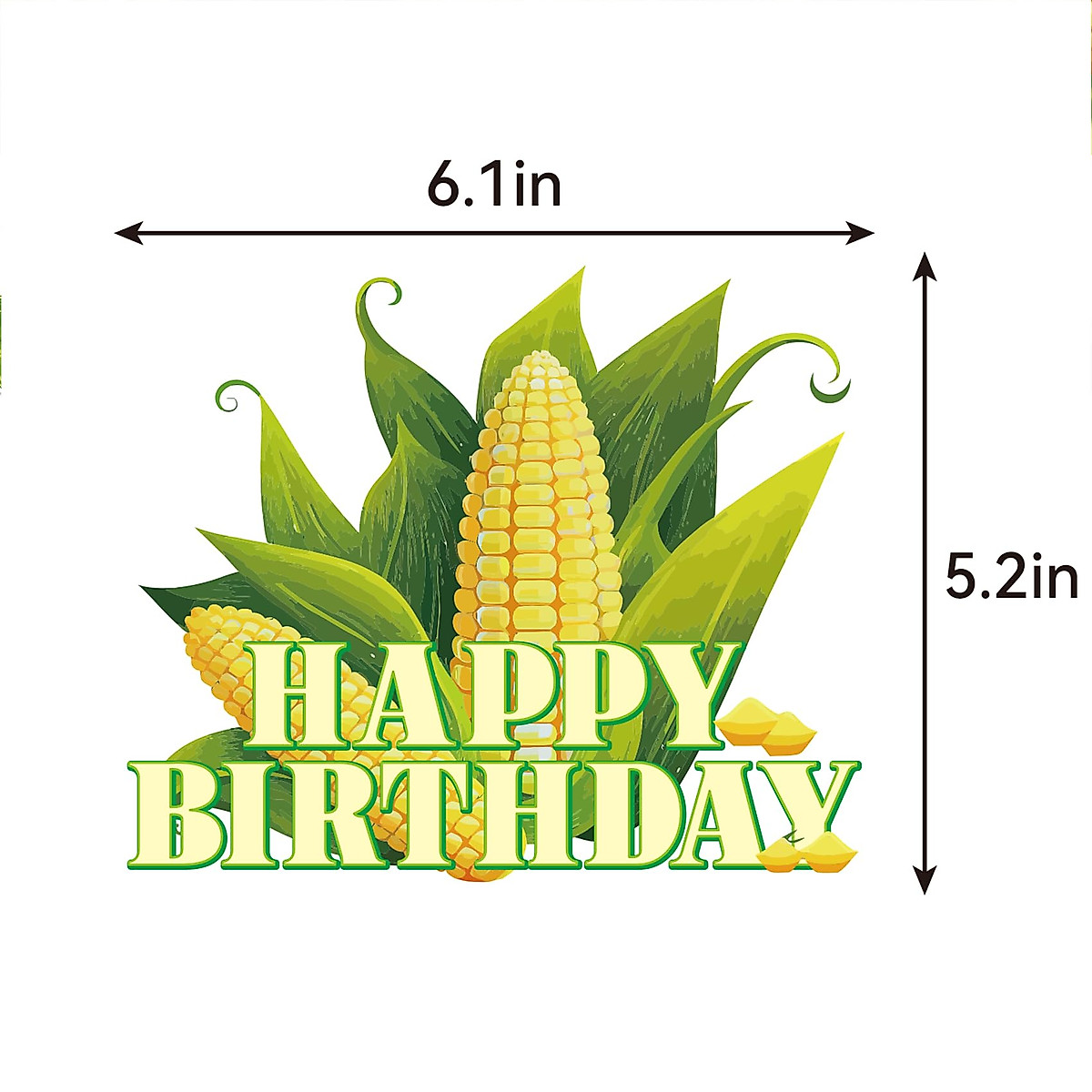 Corn Party Decorations Vegetable Corn Birthday Party Supplies Includes Corn Happy Birthday Banner Cake Topper Cupcake Toppers Balloons for Birthday Baby Shower Wedding Vegetable Party Decorations