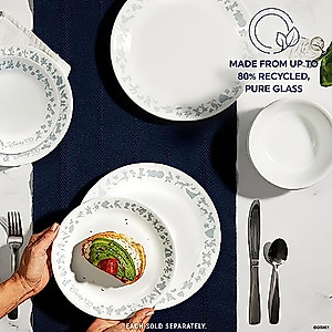 Corelle Vitrelle Micky Mouse 4-PC Appetizer Plates Set, 6.75" Dinnerware Glass Plates for Appetizers, Disney Commemorative Series