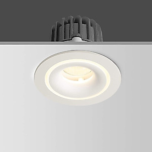 SANBDDLYY European Ceiling Spotlight High Brightness Led Spotlight Creative Ceiling Lights White Aluminum Fashion Recessed Downlight Floodlight Embedded Integrated Restaurant Clothing Store Lighting