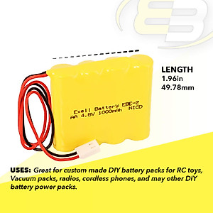 (3-Pack) Emergency/Exit Lighting Battery Fits and Replaces Dual Lite 120790, Dual Lite 12-790, ANIC0754, NABC 721259000 Kaufel 850.0060 AA/4 Kaufel 850.006 NIC0754 19353 Dual Lite 12 790