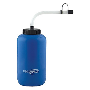 Pro Impact Squeezable Water Bottle Bendable Long Straw - LDPE BPA Free Plastic - Hydration for Baseball Hockey Gym MMA Yoga Boxing Cycling Softball Football Lacrosse (35.5 Oz.)