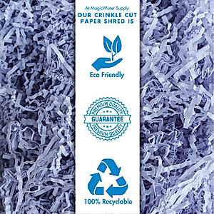MagicWater Supply Soft & Thin Cut Crinkle Paper Shred Filler (1 LB) for Gift Wrapping & Basket Filling - Lavender