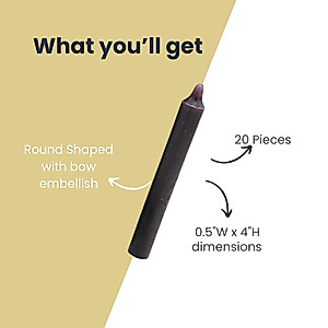 Soul Sticks Protection 4' Magic Spell Chime Taper Candles, 20 pcs - Ideal for Altar, Rituals, Ceremonies, Meditation Purple Candle for Witchcraft Supplies, Wiccan, Candles Clearance