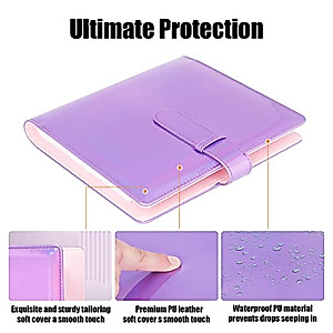 256 Pockets Photo Album for Fujifilm Instax 11 12 9 40 Mini Camera, Polaroid Camera, Photo Album for Fujifilm Instax Mini Evo Liplay 90 8 7+ Instant Camera, Polaroid HP Zink 2x3" Photos (Magic Purple)