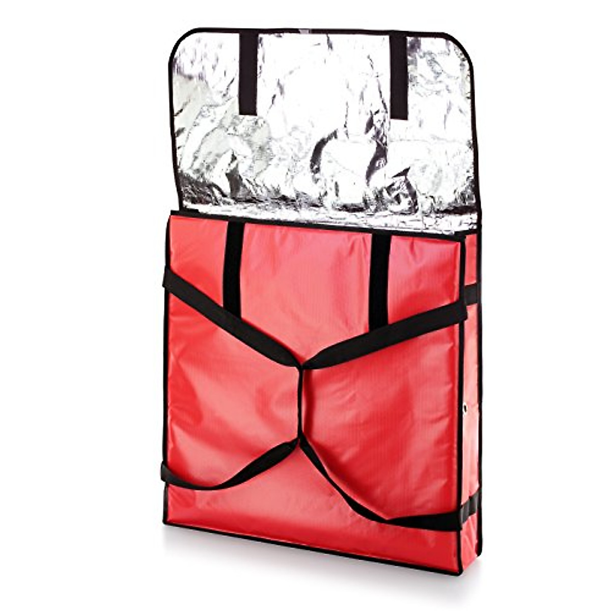 New Star Foodservice 50400 Insulated Pizza Delivery Bag, 24" by 24" by 5", Red