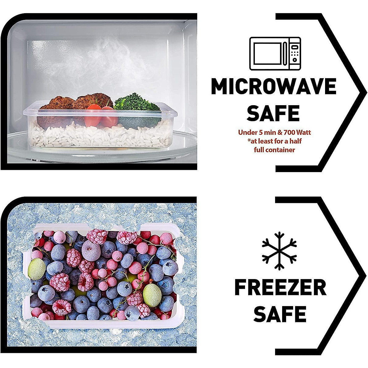 HIUZAR 40 Pcs Food Storage Containers Set with Snap Lids（20 Lids+20 Containers）, Plastic Leak-Proof Containers for Kitchen Organization, BPA-Free Containers Food Meal Prep with Free Labels&Marker