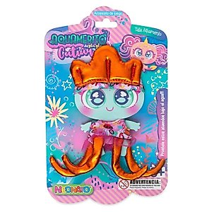 Nerlie Neonate Aquanerlie Aquamerito Clothing Wear - Shiny Orange Deep Sea Queen Tentacled Dress and Crown Headband - KSI-Merito Glu Glu by Distroller