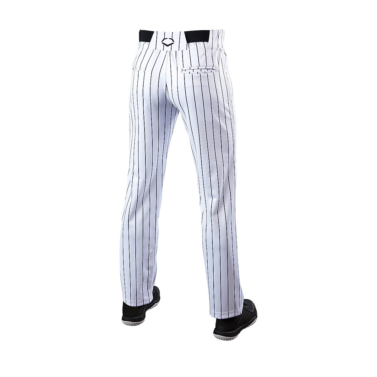 EvoShield Adult Salute Pinstripe Open Bottom Pant - White/Black, Size Small