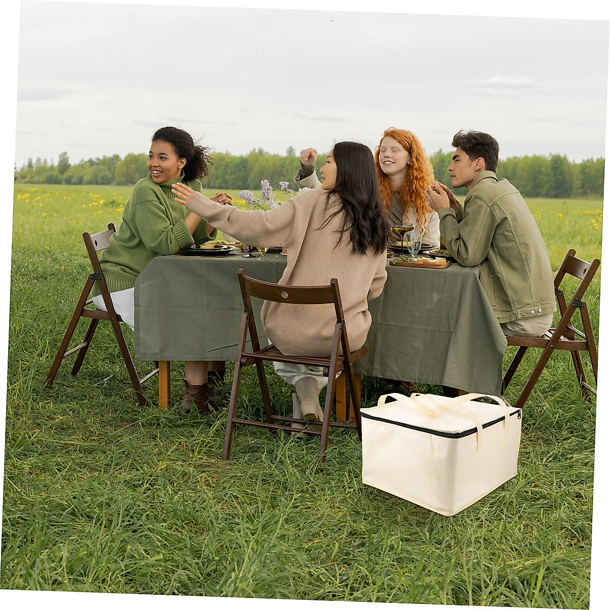 Luxshiny 2pcs Cake Insulation Bag Insulated Pizza Bag Insulated Grocery Insulated Casserole Bag Storage Bag Grocery Bag Food Bag Hot Portable Cloth Cooler Bag